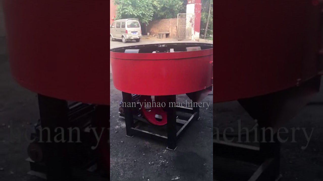 charcoal coal mixer/pan mixer - YouTube