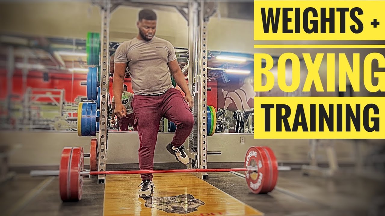 Weight lifting and boxing workout - YouTube