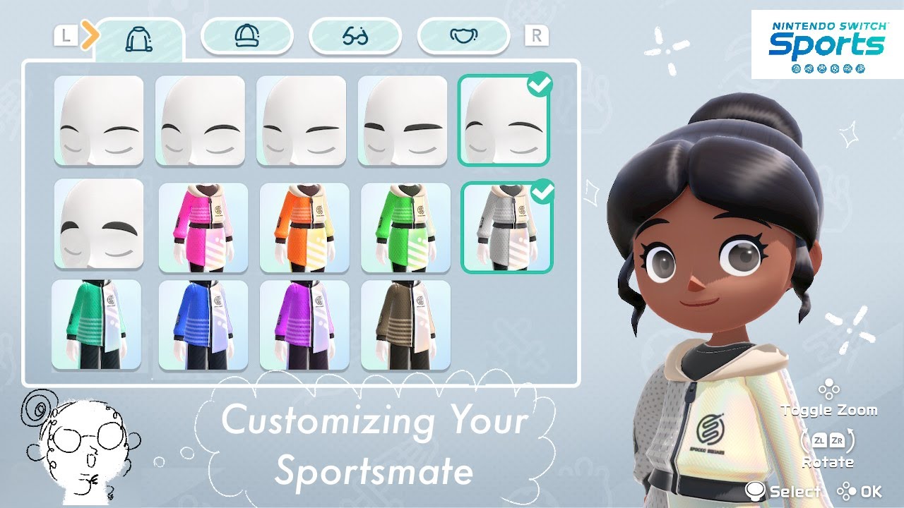 Nintendo Switch Sports | Customizing Your Sportsmate - YouTube