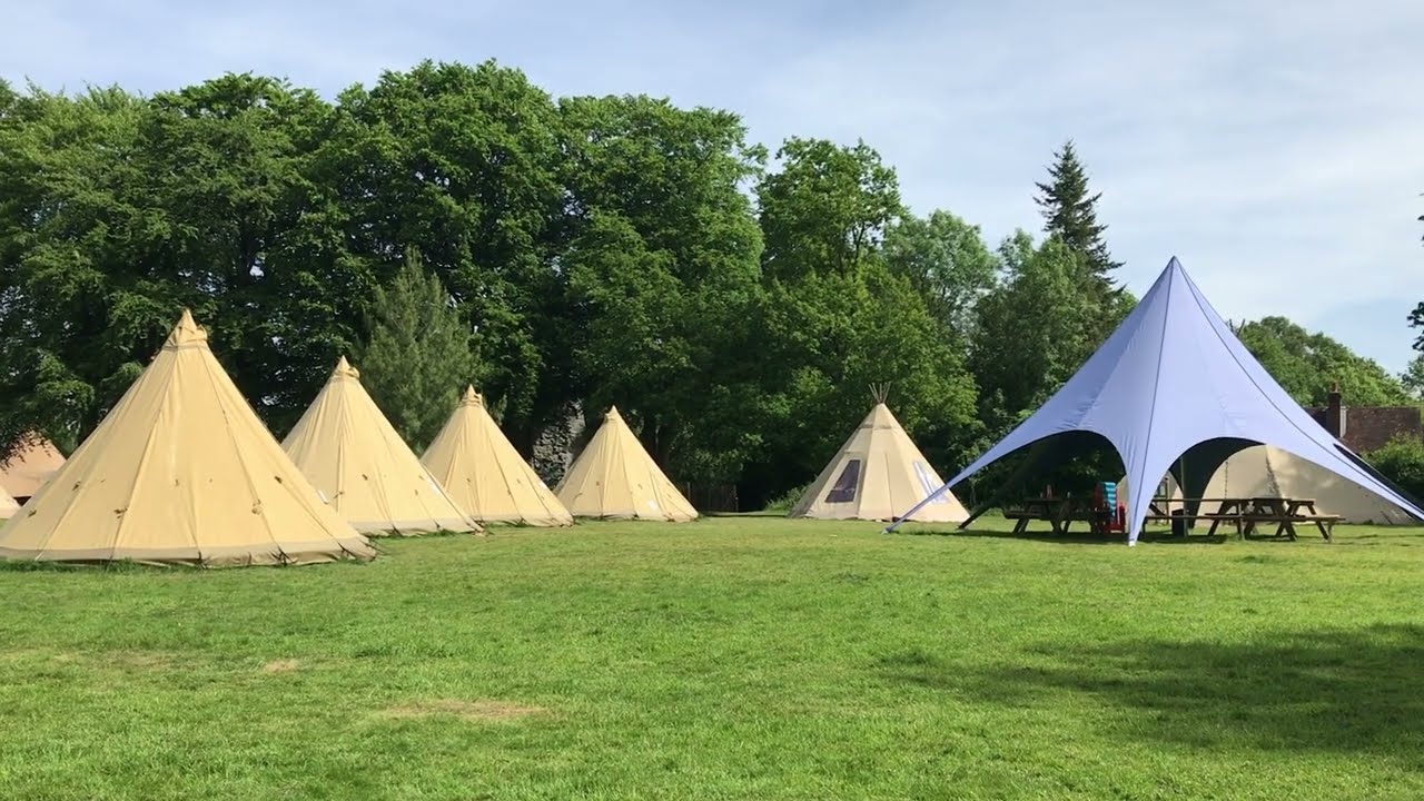 Teepee Village At High Ashurst - YouTube