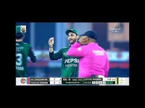 Pakistan vs Afghanistan tri nation series 2025 final match winning moments 🎉🎉🎉🎉