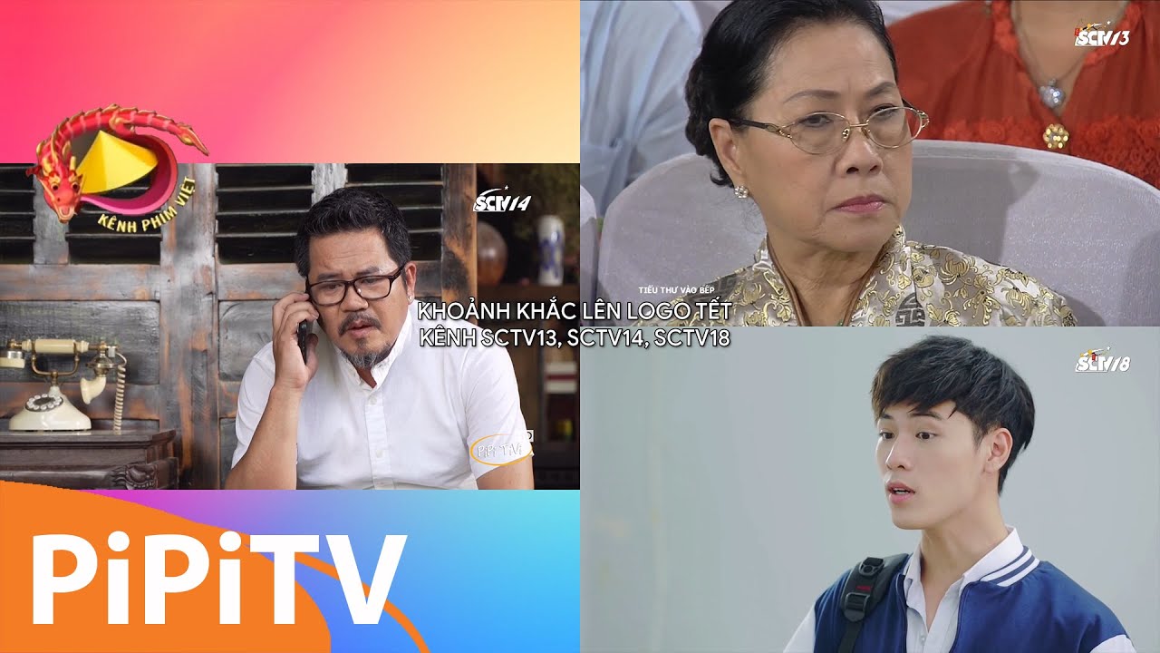 [Multiview] Khoảnh khắc lên logo Tết các kênh SCTV13, 14, 18 (0h 06/02 ...