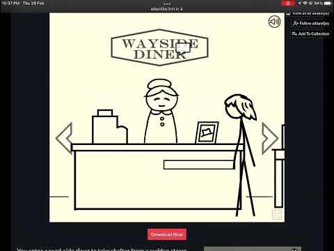 Diner In The Storm Gameplay ( Stay In The Diner Ending ) - YouTube