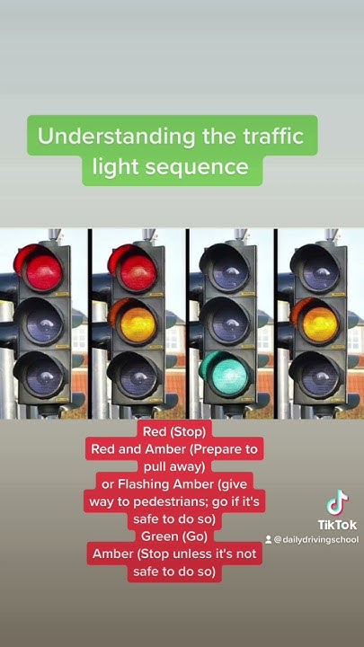 Understanding the traffic light sequence. #foryou #motivation #driving ...