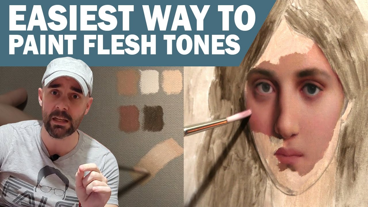 Tips and Techniques for Painting FLESH TONES in OIL PAINT - YouTube