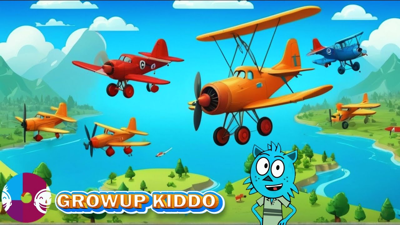 Counting Airplanes With Mr.Cat | Kids Learning Video | Teach Toddlers ...