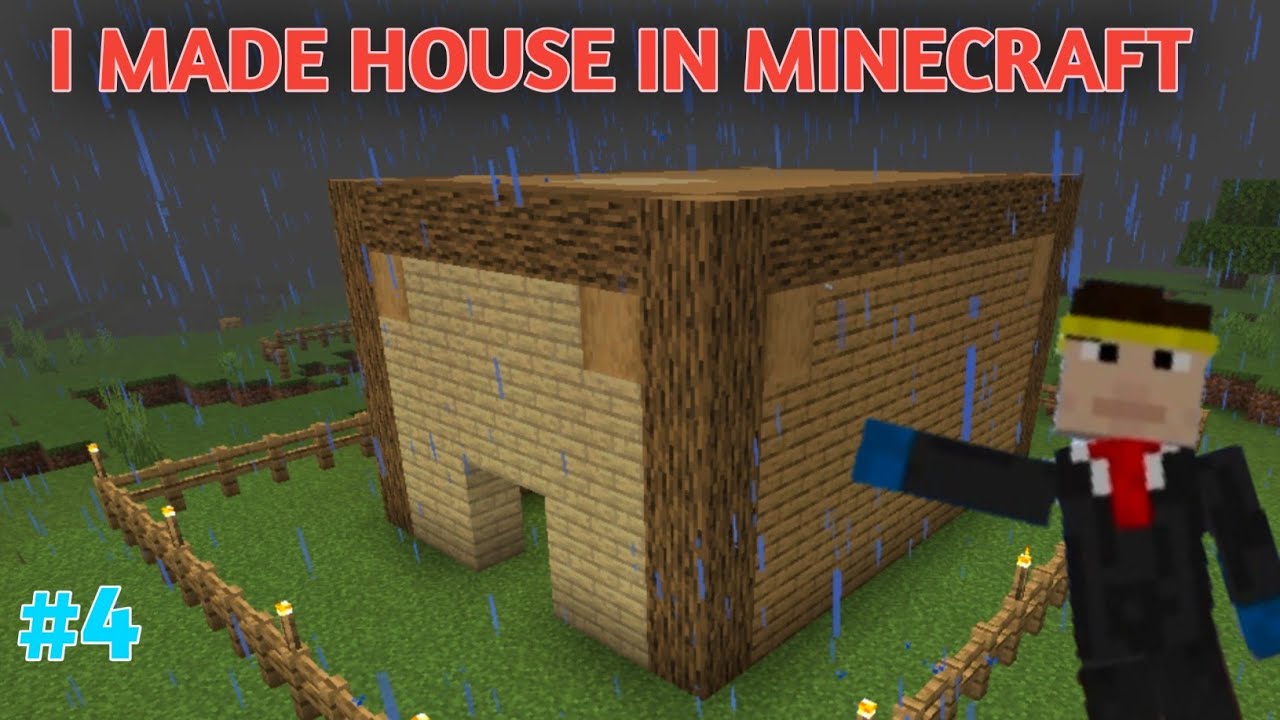 I MADE A HOUSE IN MINECRAFT SURVIVAL SERIES #4 ELECTRO GAMER 99 - YouTube