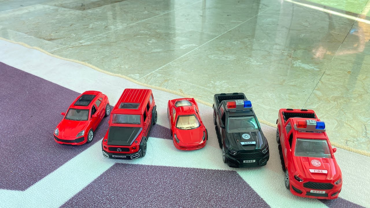 Red cars racing video - YouTube