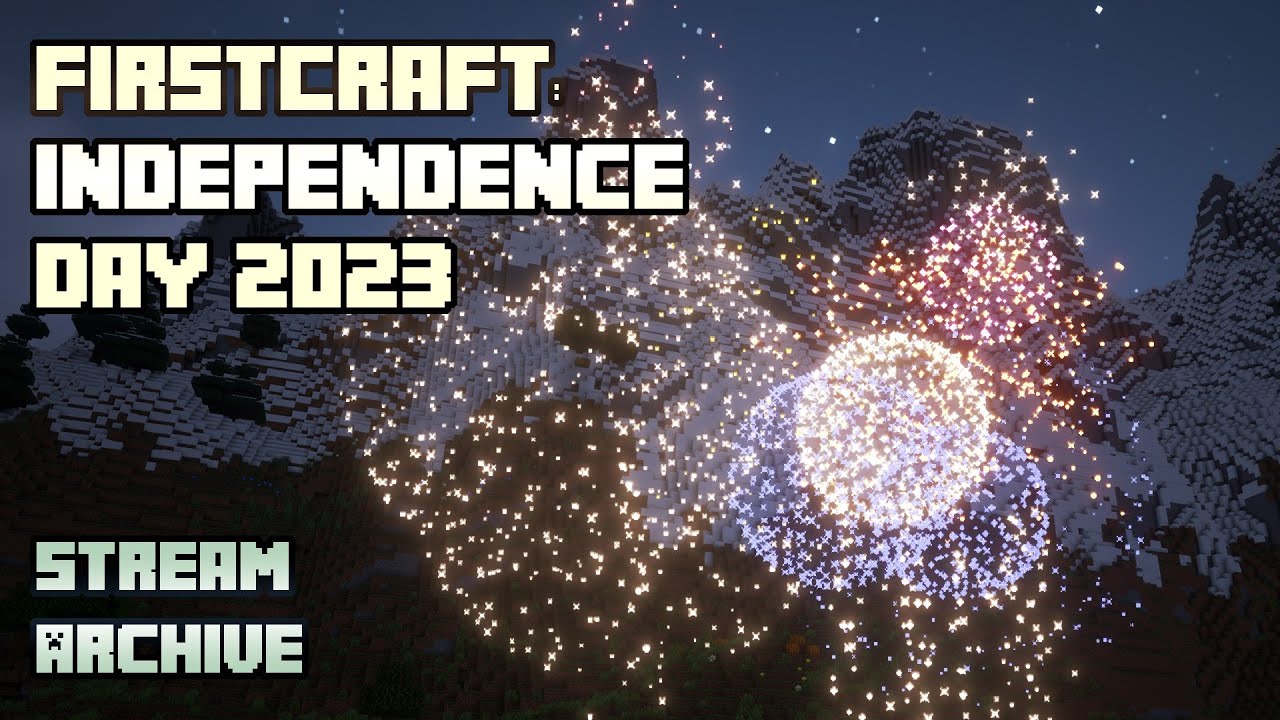 Minecraft: FirstCraft - Independence Day Fireworks Show - YouTube