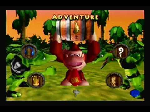 Donkey Kong 64: Main Menu Background Animations - YouTube