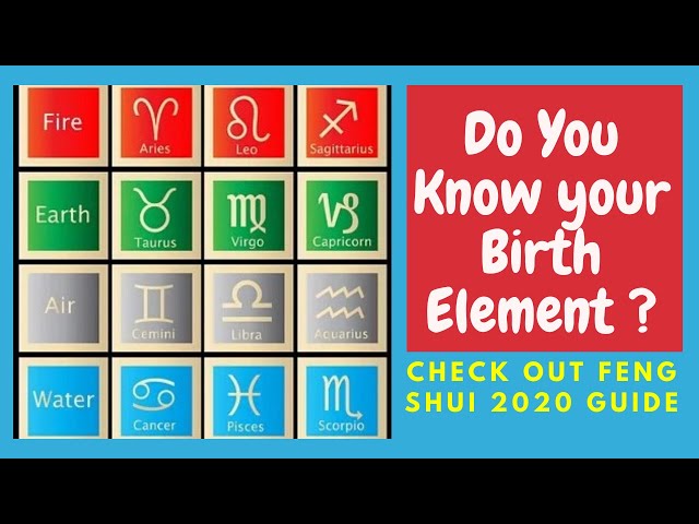 Chinese Zodiac Chart With Elements