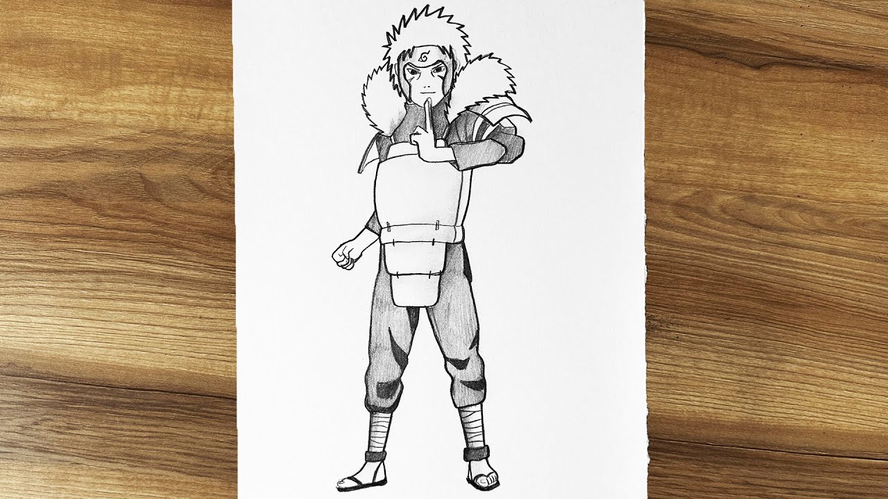 How to draw Tobirama Senju from Naruto || Tobirama drawing full body ...