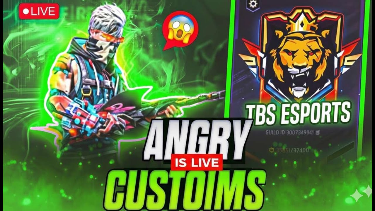 FREE FIRE LIVE CUSTOM ROOM FF LIVE TEAM CODE #freefirelive #fflive # ...
