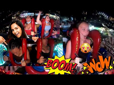 Sling Shot Girl Ride Oops Moment ️ Slingshot Ride Girl oops moment💫 ...