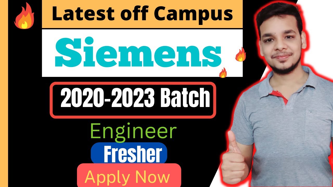 Biggest Hiring | Siemens | 2020 | 2021 | 2022 | 2023 Batch Hiring | OFF ...