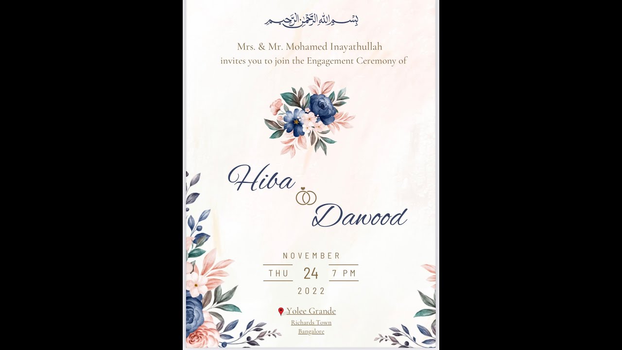 Engagement of Hiba & Dawood - YouTube