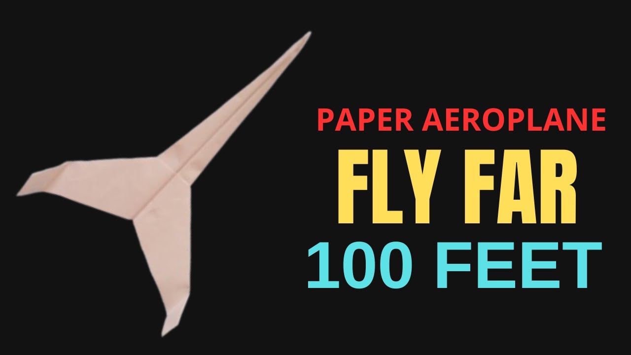 How to Make a Super Easy Paper Airplane Jet that Flys 100 Feet - Paper Airplane Origami - YouTube