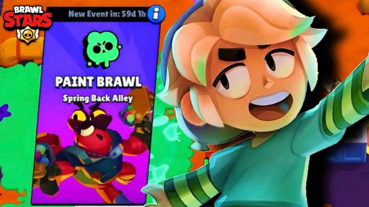 NEW !! PAINT BRAWL Rusty Rebound Playing | BRAWL STARS - YouTube
