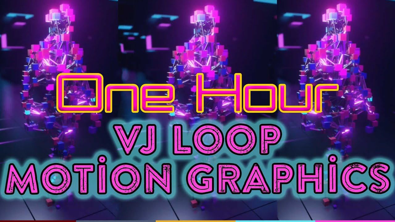 VJ motion graphics for DJ, party, disco, strobe lights, walking men. it ...