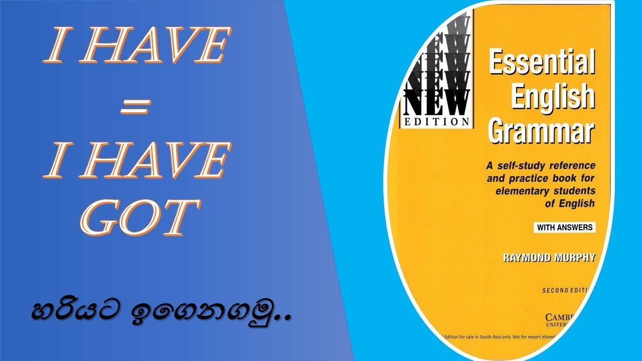 I have = I have got | Essential English Grammar - unit 9 - YouTube