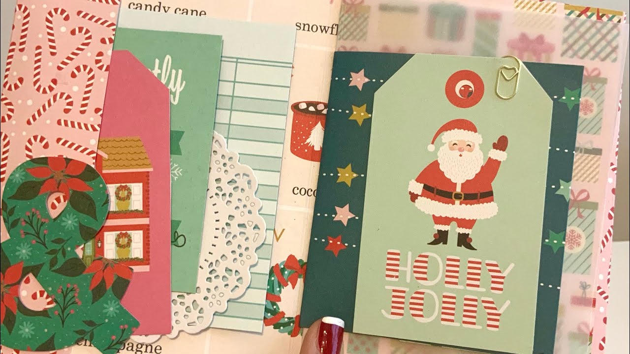 Fun Little Junk Journal Mini Album Gift Card Flipbook Week 7 Christmas ...