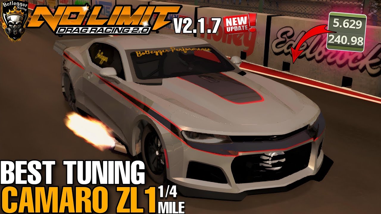 Fastest Camaro Zl1 Tuning 5.6 second in 1/4 Mile no limit drag racing 2 ...