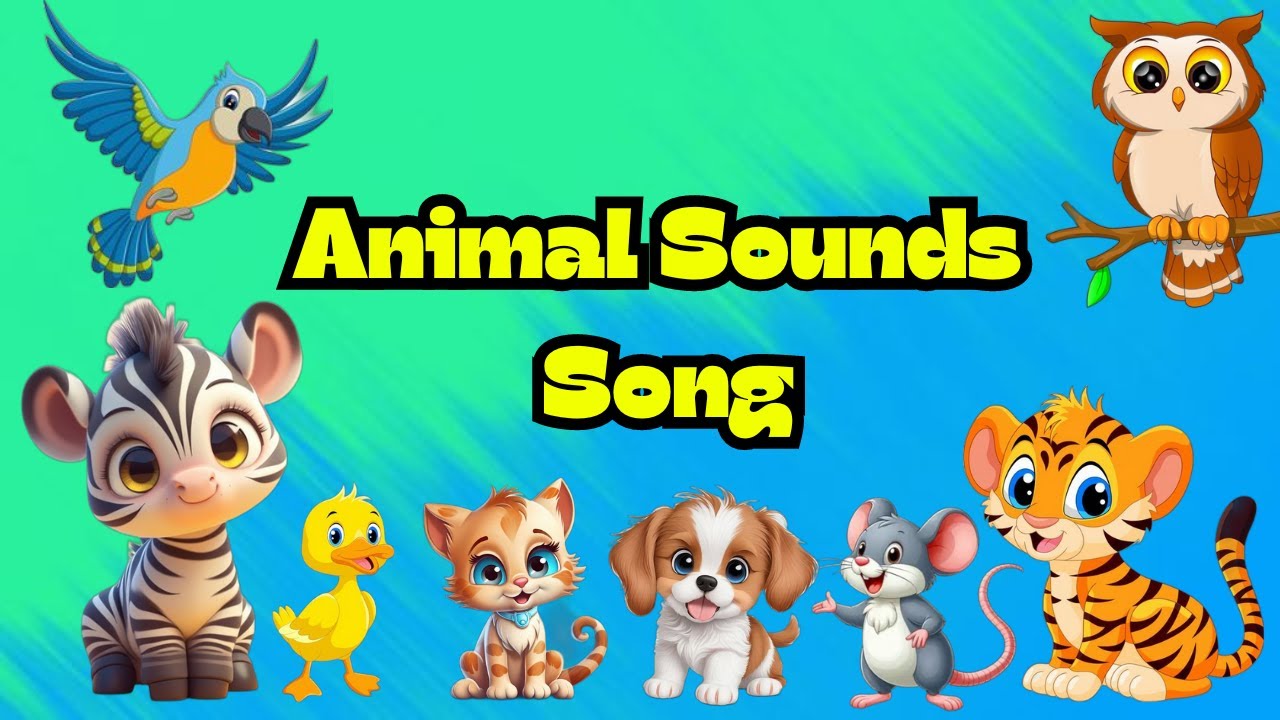 "Animal Sounds Song for Kids | Learn Fun Animal Noises with Tune Tide ...