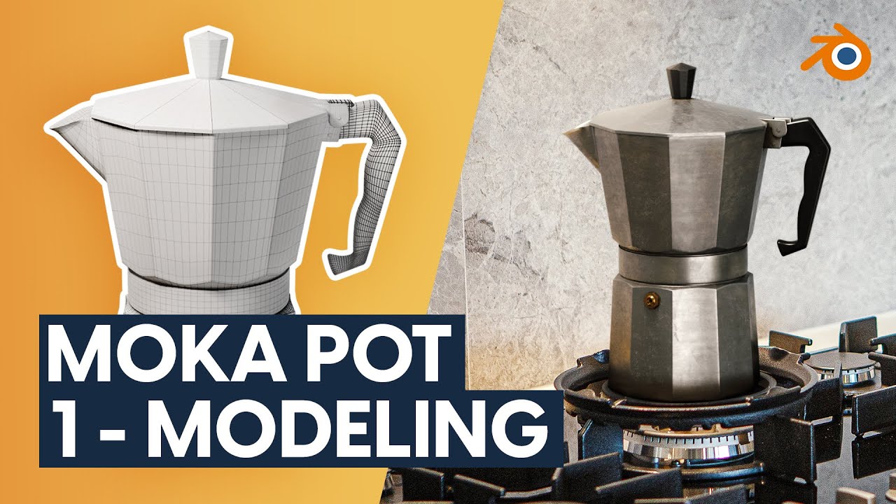 Blender Tutorial - Modeling a Moka Pot [1/3] - YouTube