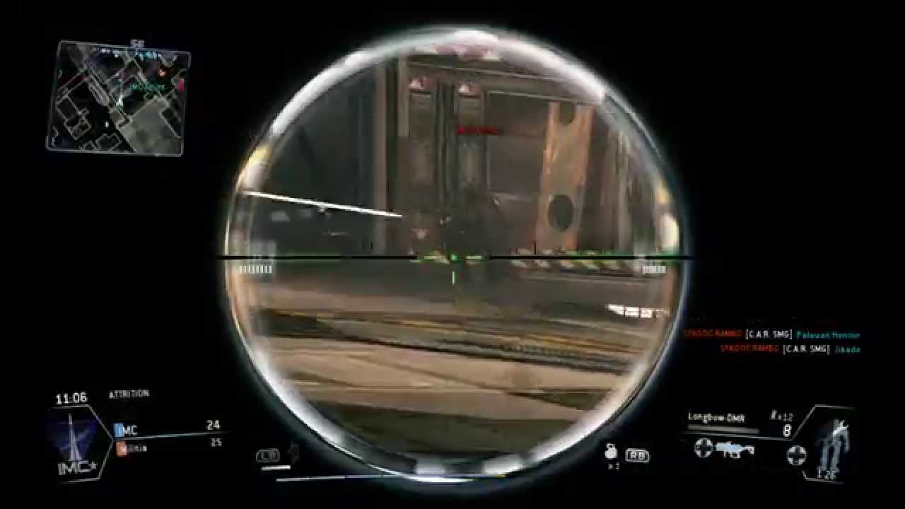 Titanfall Longbow DMR Sniper Clip - YouTube