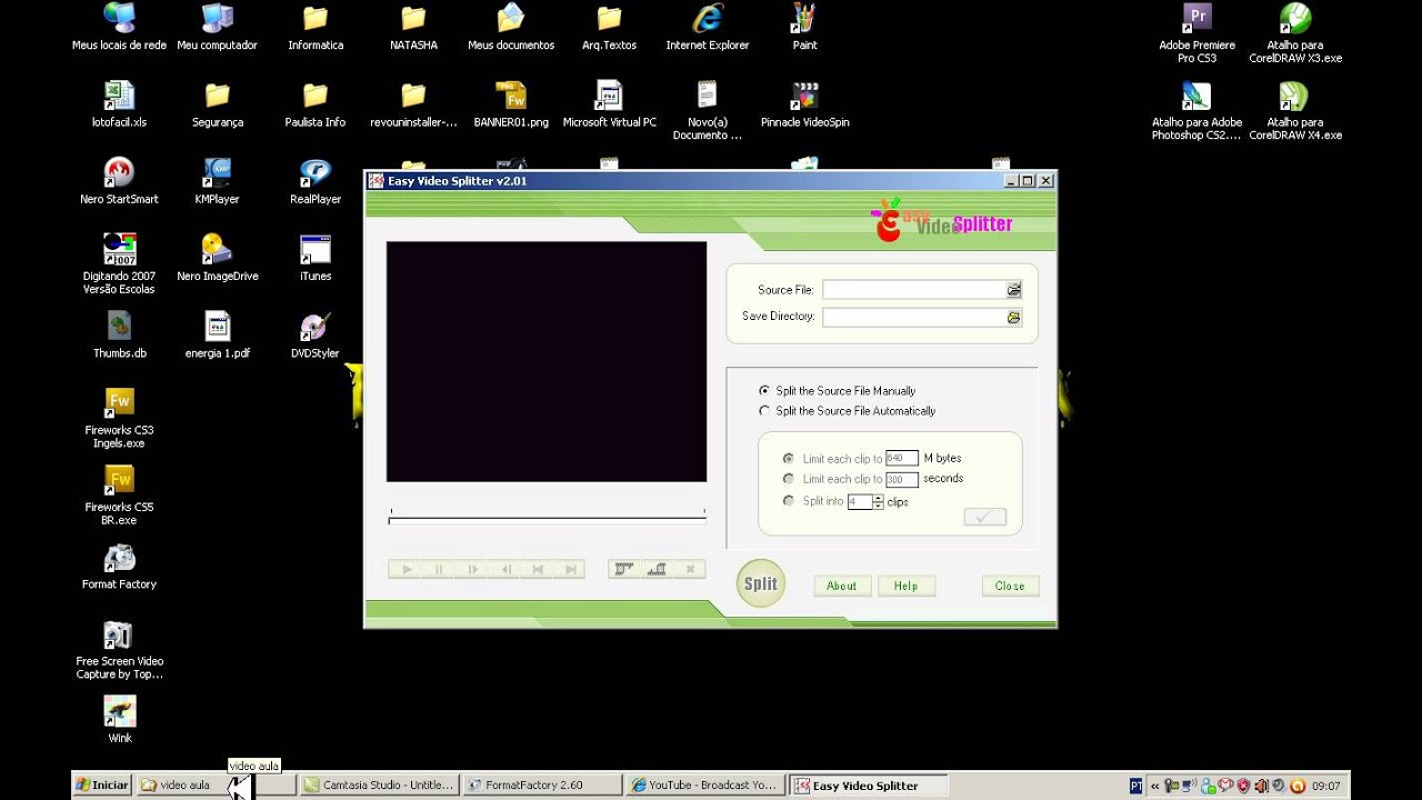 Easy Video Splitter Recorte seu Video - YouTube