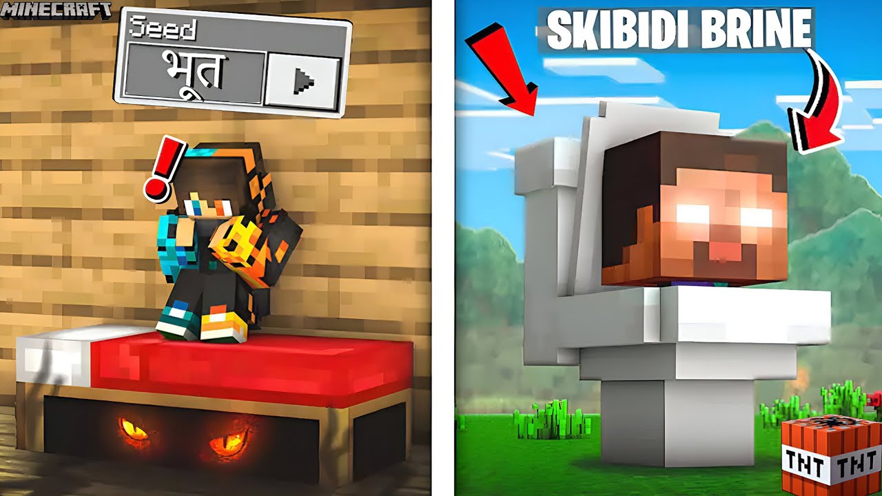 ⚜️ Scary mods in Minecraft|| 100 days survive challenge in hardcore ...