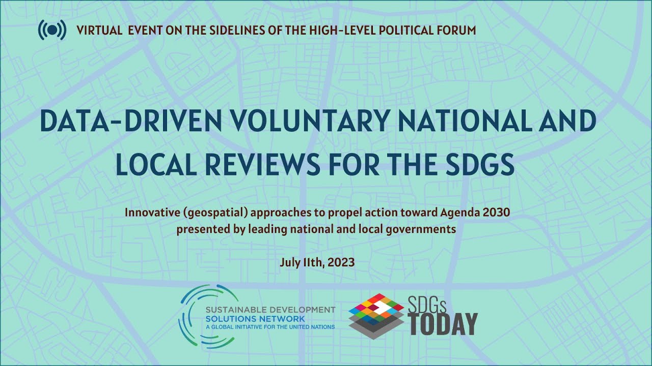 Data-Driven Voluntary National and Local Reviews for the SDGs - YouTube