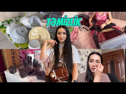 MAMAYNA DALAŞIRIĞ, NİYƏ? 😅 TƏMİZLİK VLOG 🧚🏻‍♀️Ayka 14 🩵