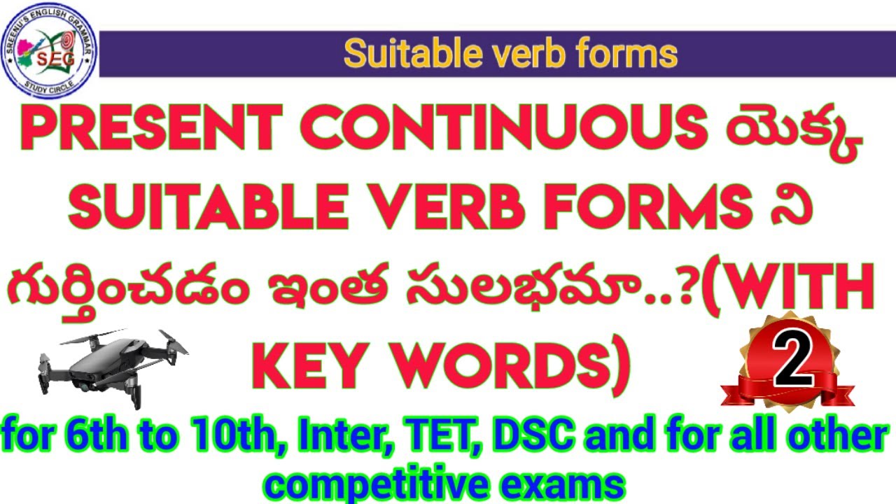 | Present Continuous Tense | Key Words | Sreenu's EduSite | - YouTube