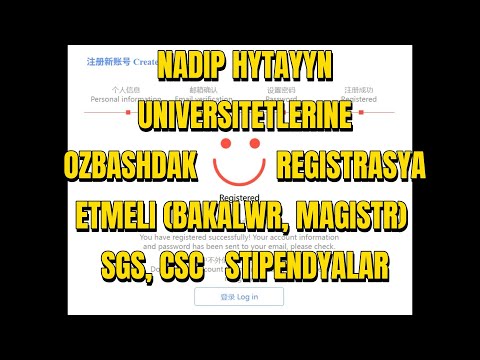 Hytay Universitetlerine registrasya edilshi