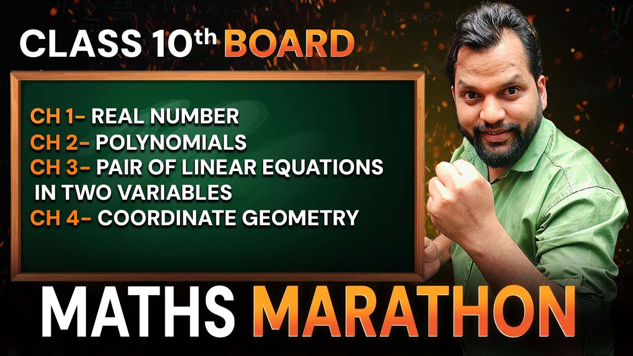 🔥Class 10 Maths Marathon | Most Imp Maths Questions | Complete Maths ...