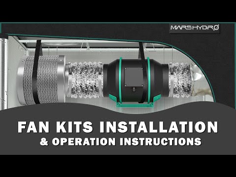 Mars Hydro Inline Fan & Filter Kits Installation | Instruction | Tent Setup | Controller Operation