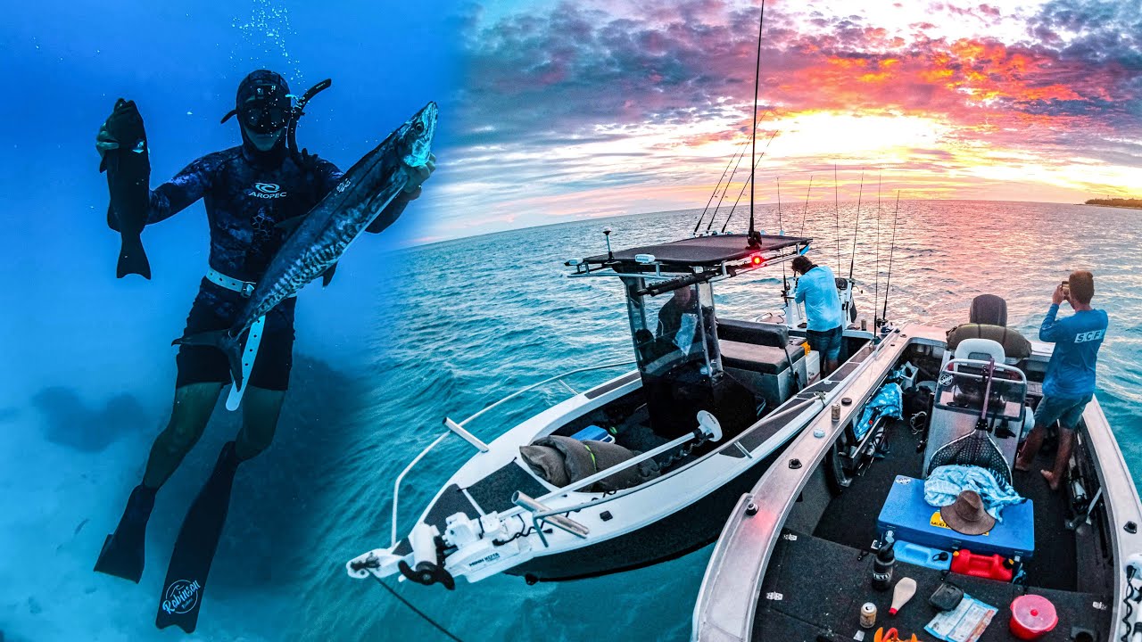 SPEARFISHING, The Southern Great Barrier Reef. 1770 / Bunker Group ...