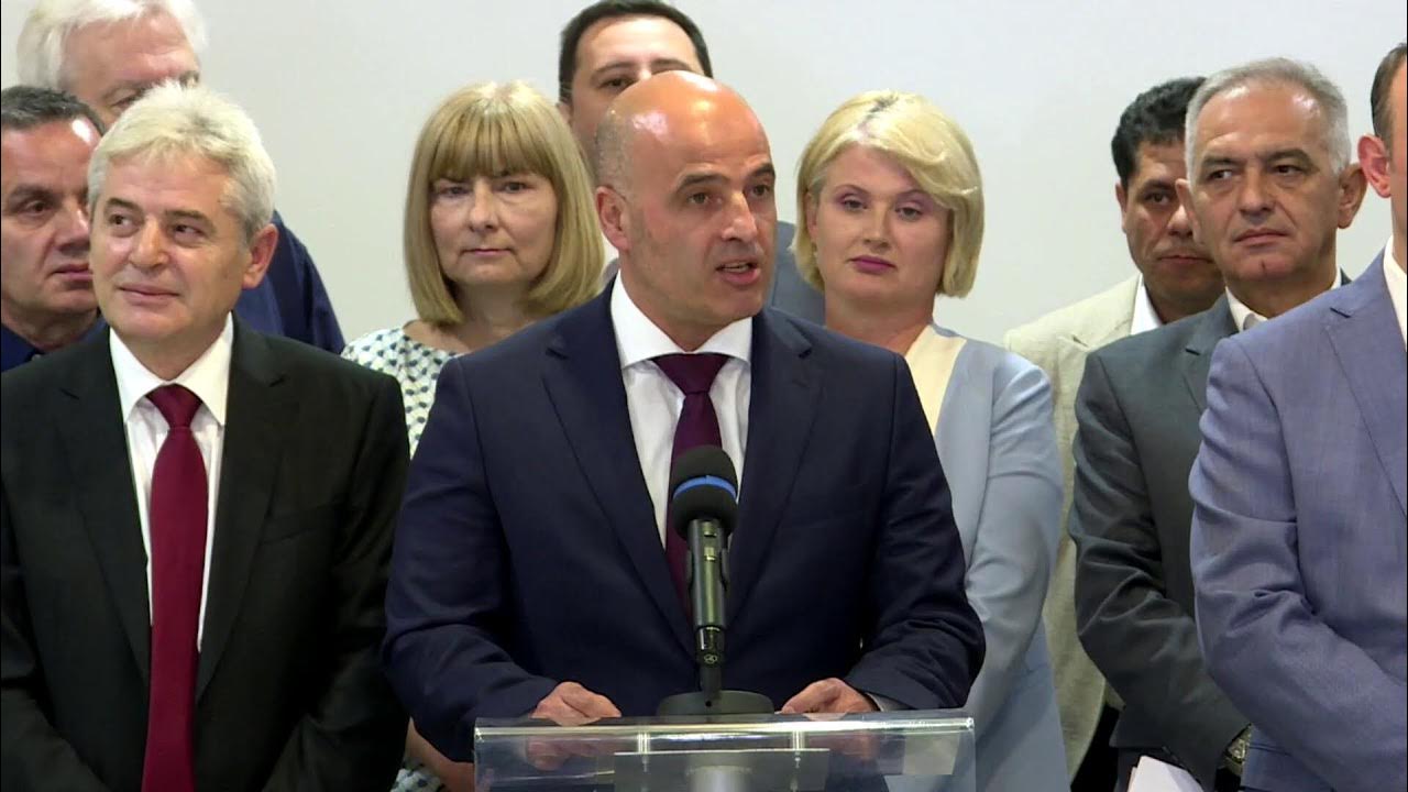 Изјава за медиуми на премиерот Ковачевски по средбата со владината коалиција Youtube