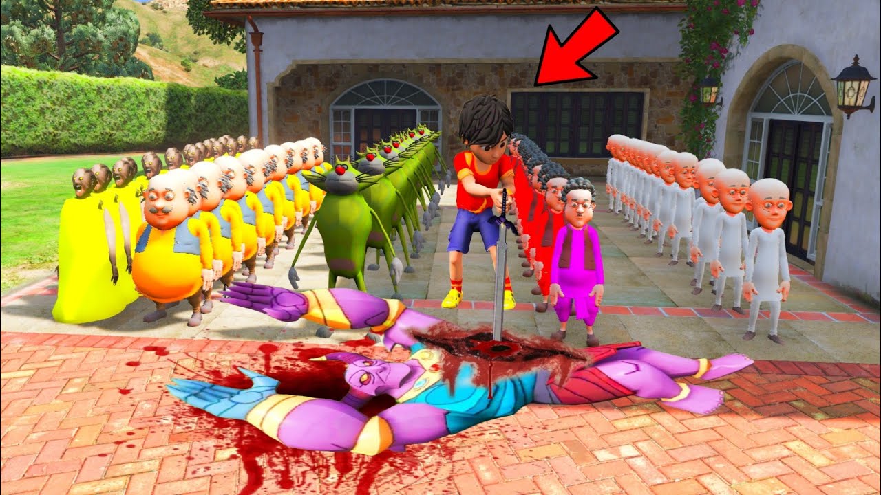 girany Motu Patlu and ghasitaram John thedon hubhu Shiva gameplay 😱 ...
