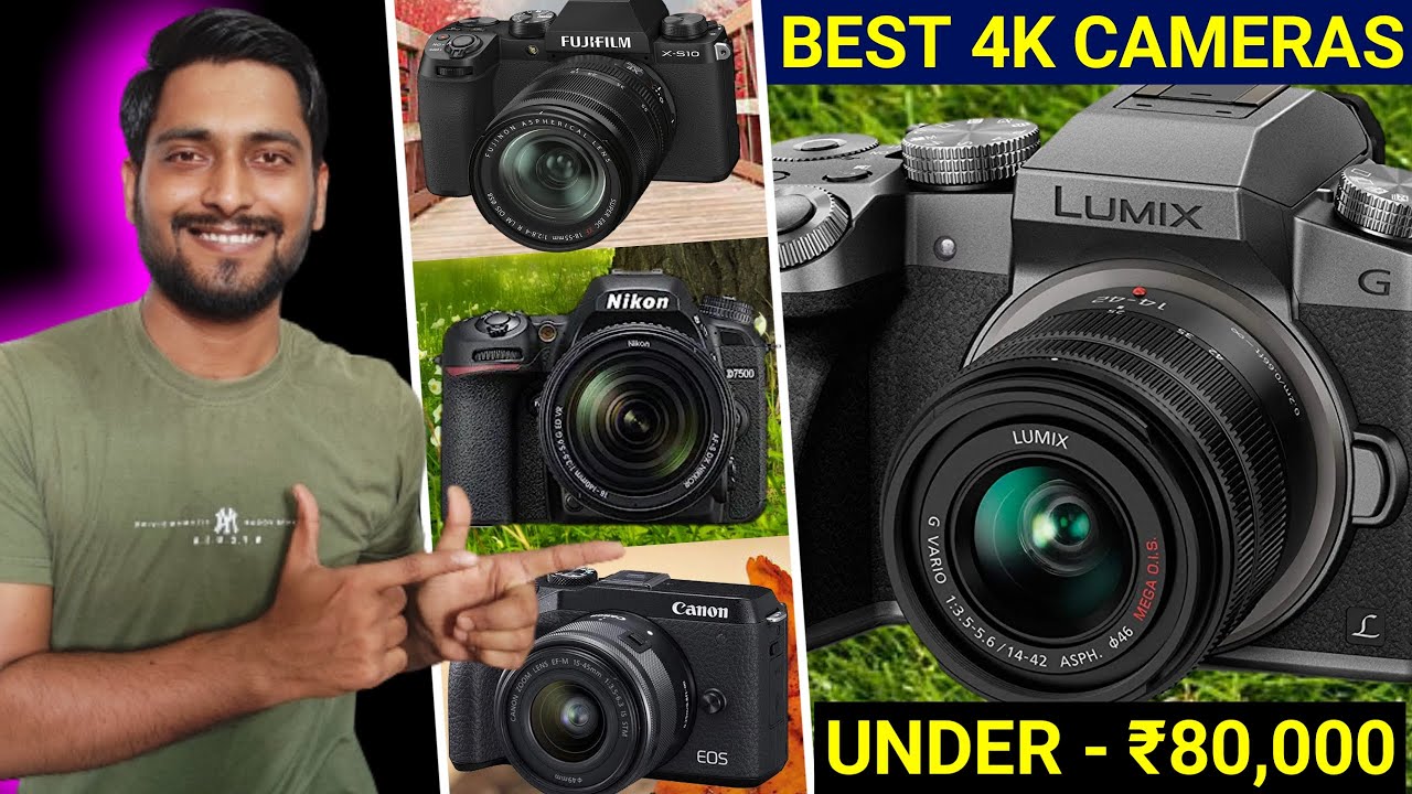 Top 5 Best 4K DSLR & Mirrorless Camera Under 80K⚡July 2023 || Best 4K ...