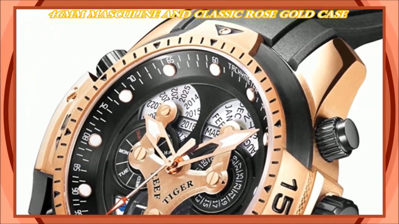 Reef Tiger Complicated Watch - YouTube