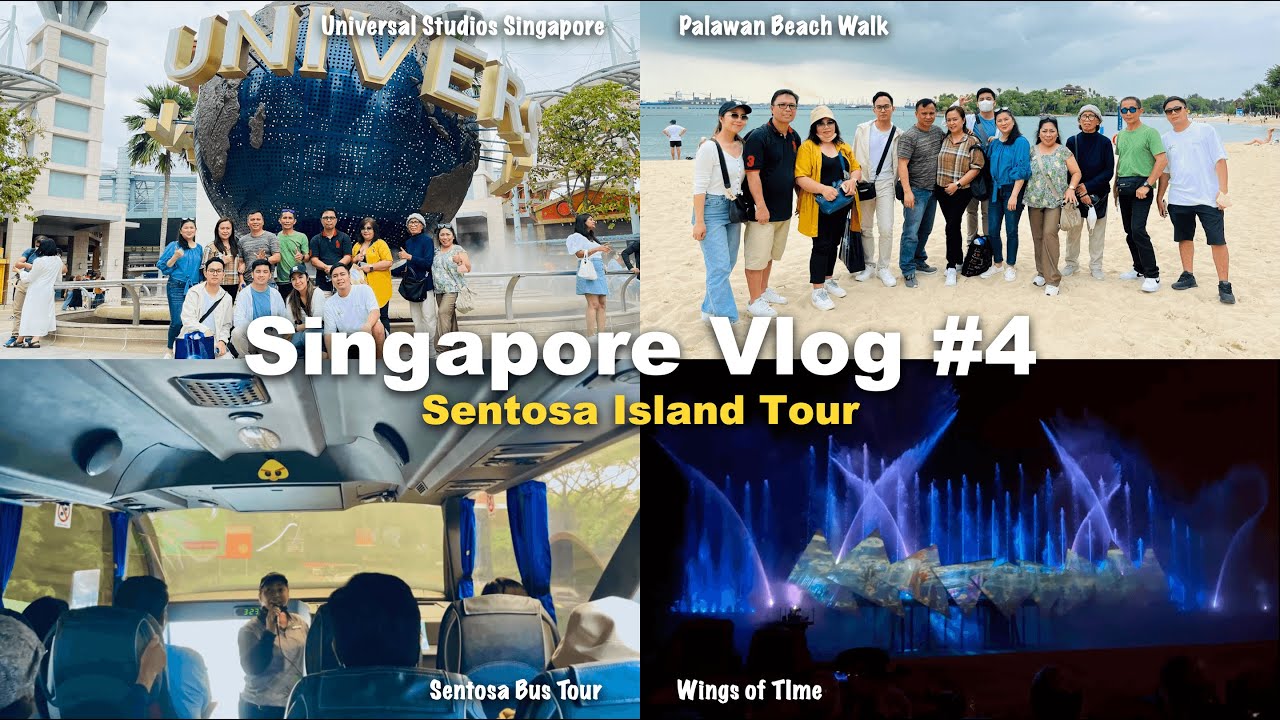 Singapore Vlog #4 - Sentosa Island Tour | Wings of Time | Bus Tour ...