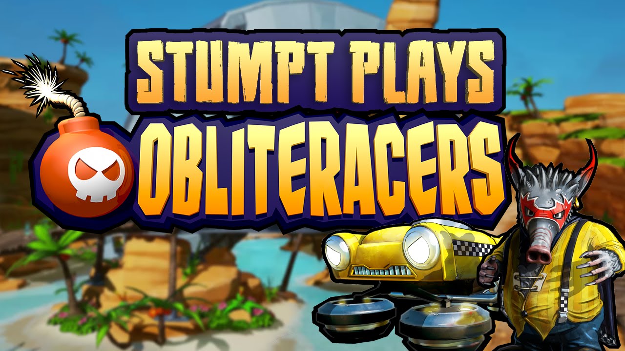 Obliteracers - #1 - Cart Racing Madness (4 Player Gameplay) - YouTube