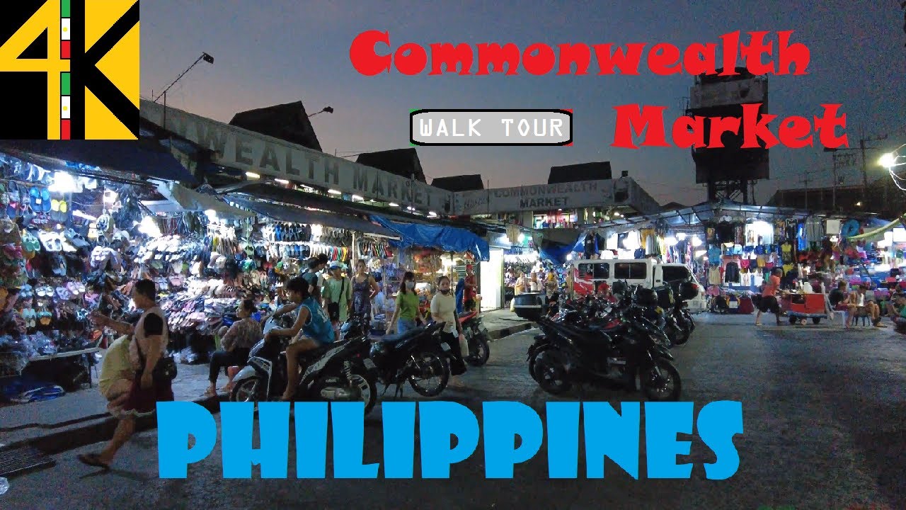 4K | Commonwealth Market Walk Tour in the Evening Quezon City ...
