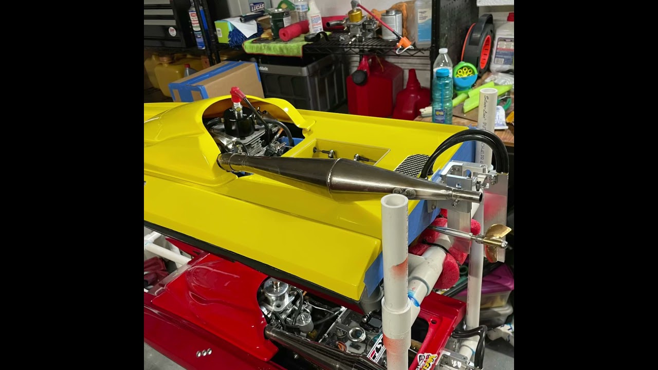 T44 Cat Rc Boatworks setup hardware - YouTube