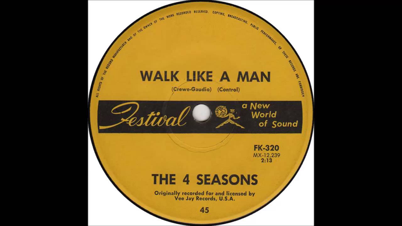 The 4 Seasons - Walk Like A Man [1963 Oz 45] - YouTube