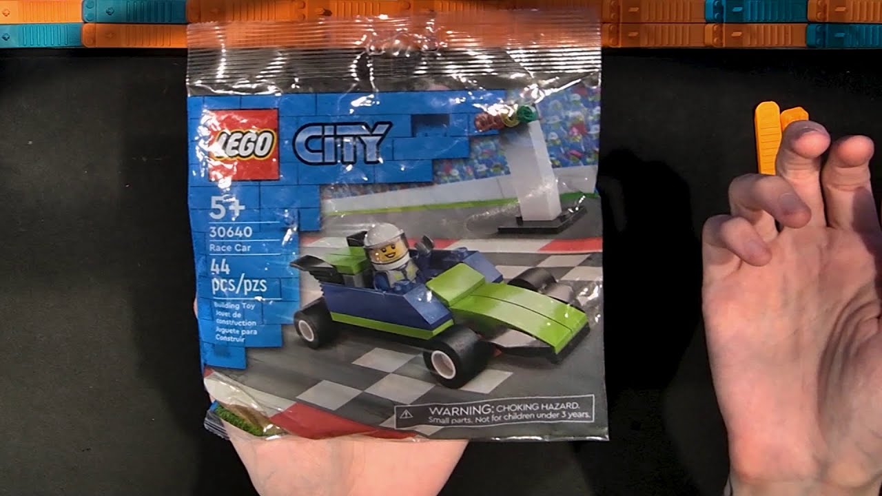 LEGO City Race Car Polybag 30640 Build and Review! Solid Figure Torso ...