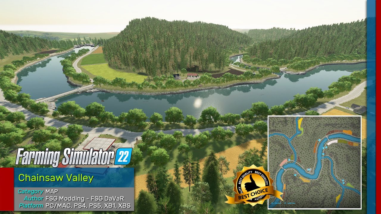 NEW MAP "Chainsaw Valley" - Farming Simulator 22 FS22 Map Review (2K ...