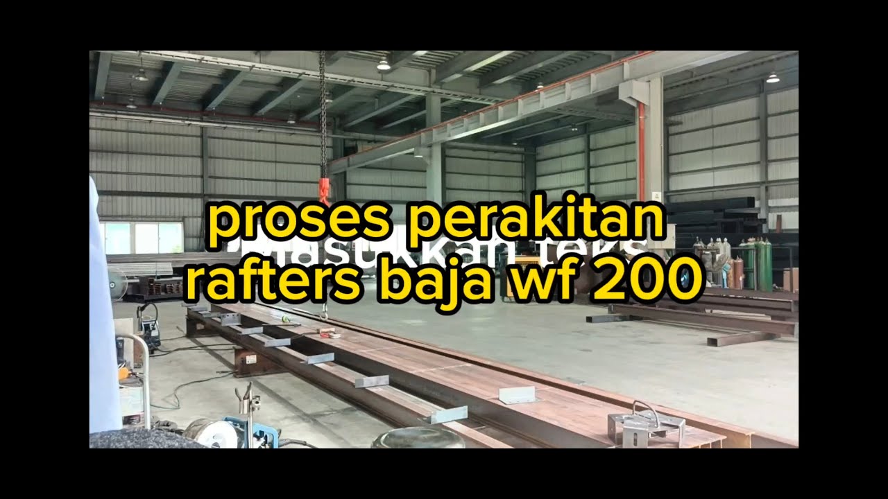 proses perakitan rafters baja wf 150 #welder #welding #weld - YouTube